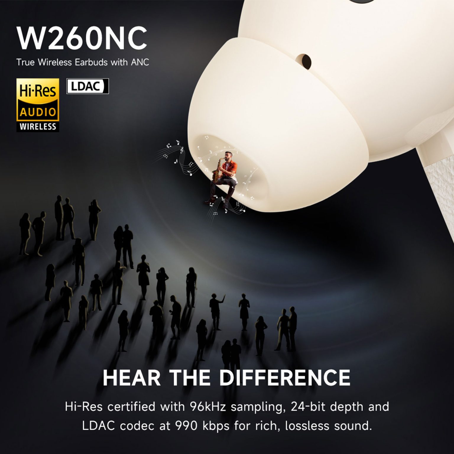 Edifier W260NC True Wireless Bluetooth Earbuds | Edifier Malaysia